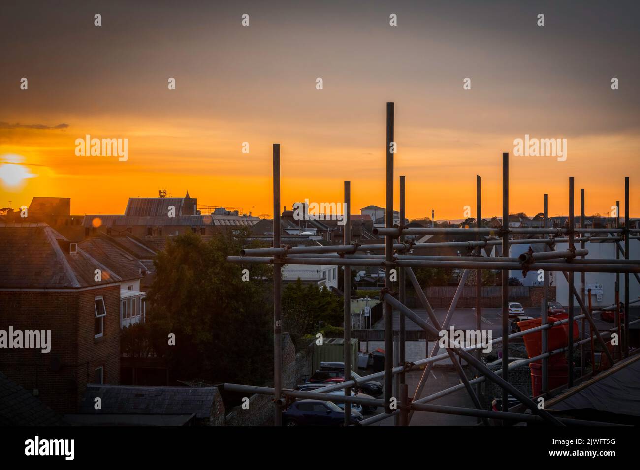 Rooftop view rush hour hi-res stock photography and images - Alamy