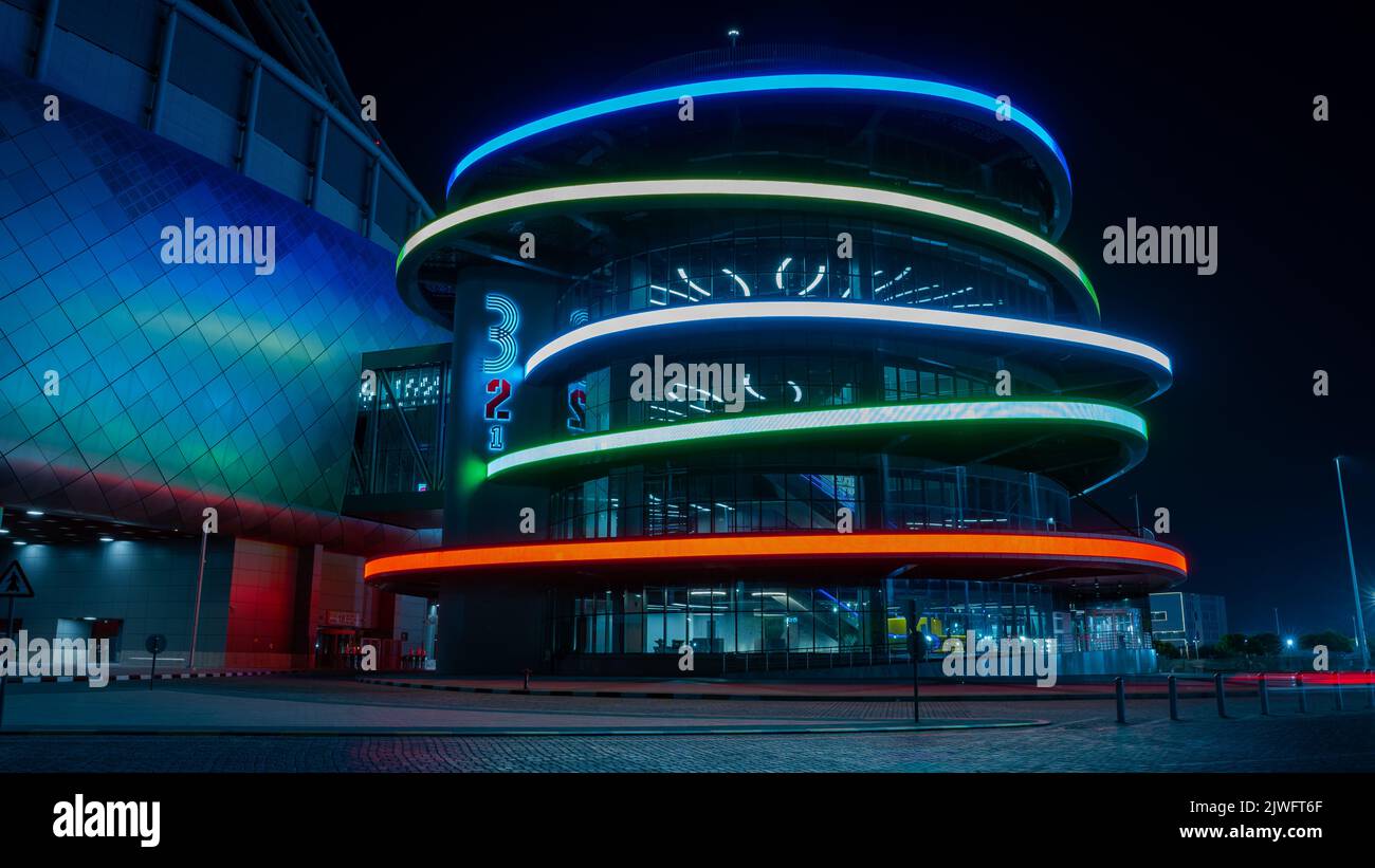 doha,qatar- june 06,2022 ; the newly build 321 sports Museum museum in ...