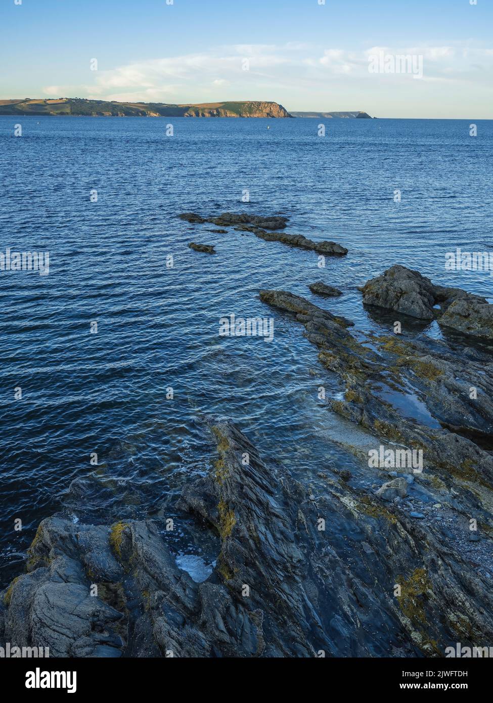 Portscatho shoreline, Cornwall UK Stock Photo - Alamy