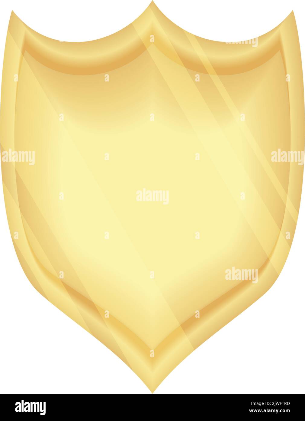 gold bright shield icon Stock Vector Image & Art - Alamy
