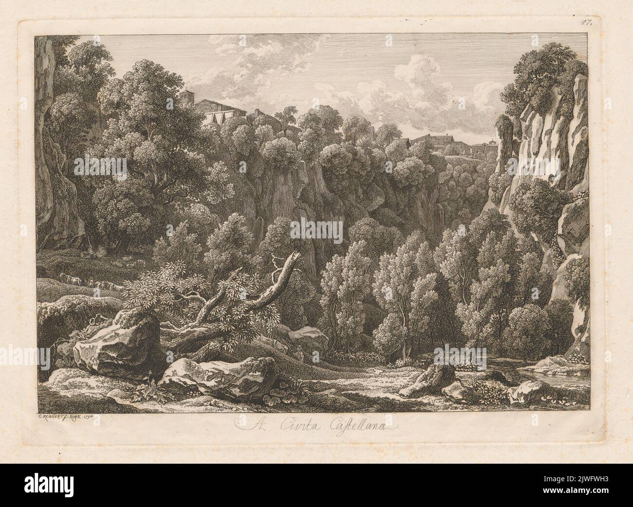 Drawing by johann christian reinhart hi-res stock photography and ...