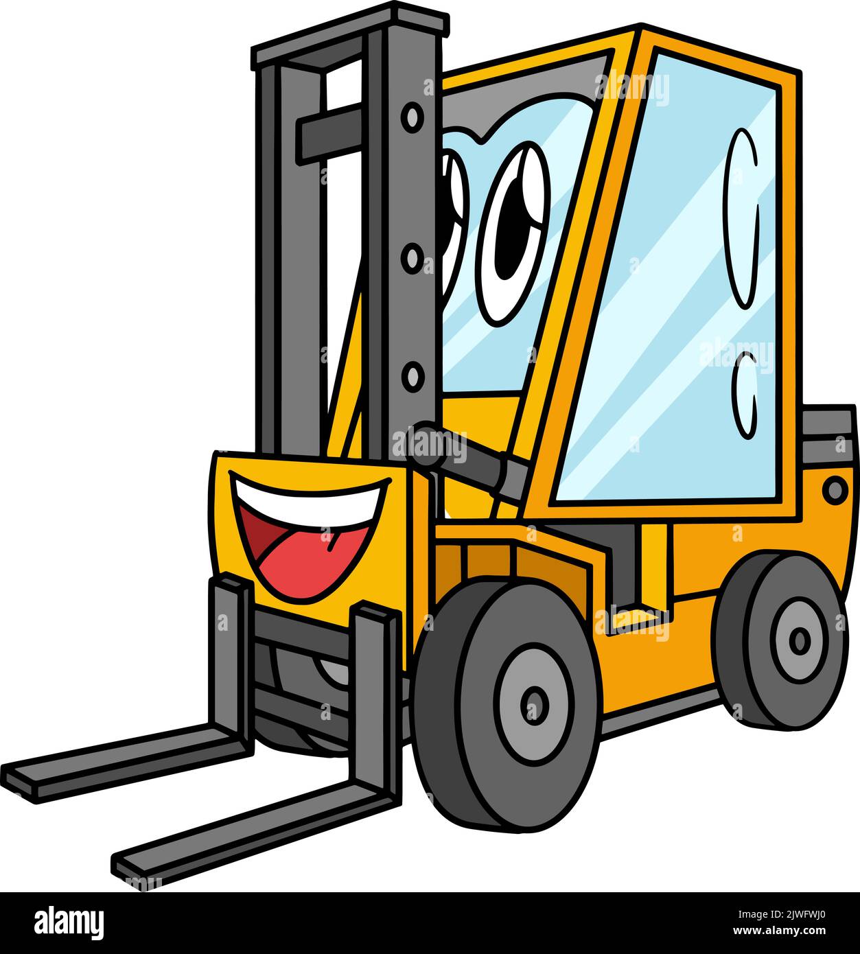 Animated Forklift Clipart
