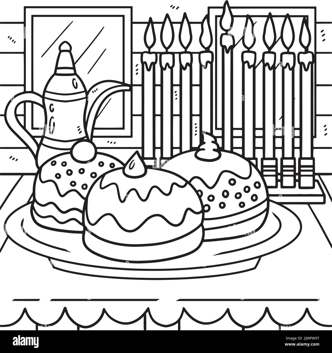 Latkes Coloring Pages