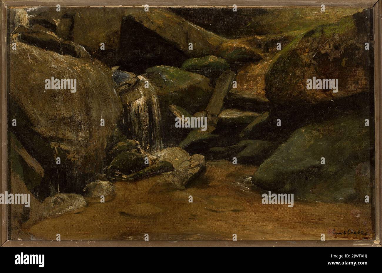 Waterfall. Agthe, Curt (1862-1943), painter Stock Photo - Alamy