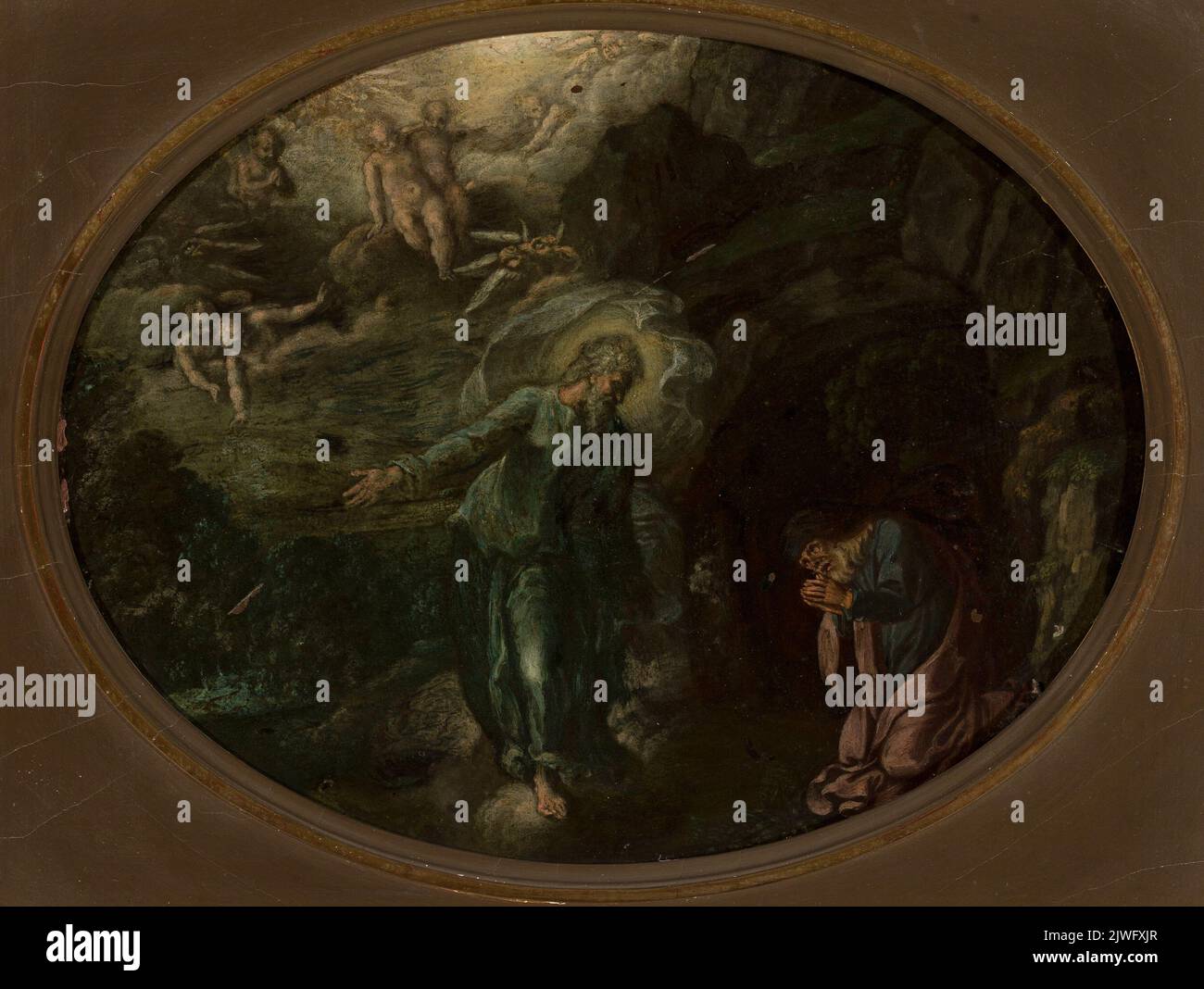 God talking to Noah. Rottenhammer, Hans, I (1564-1625), painter Stock ...