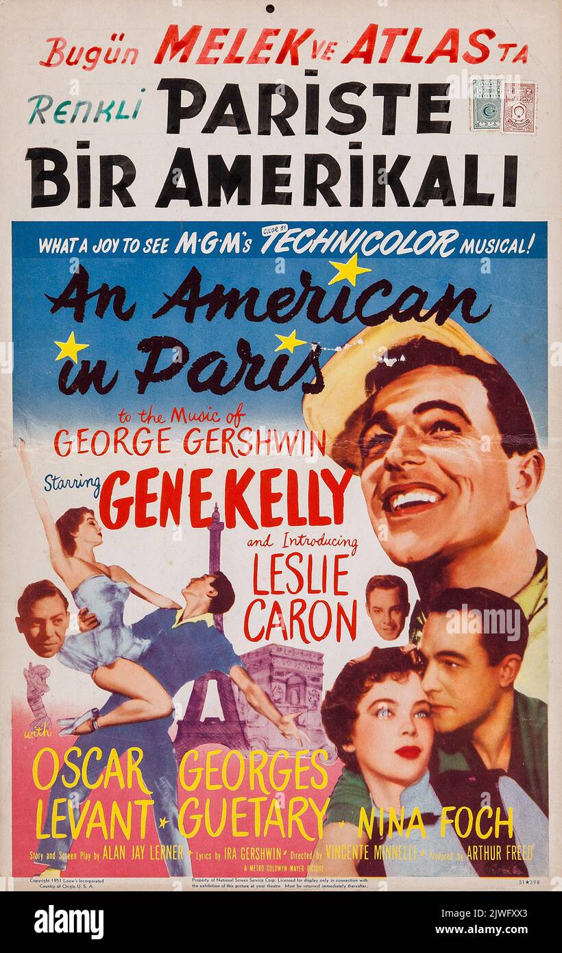 An american in paris movie poster hi-res stock photography and images ...