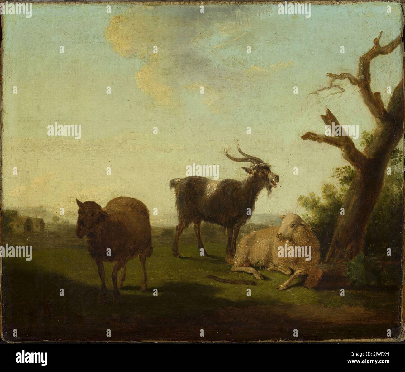 Pasture. Robbe, Louis (1806-1887), painter Stock Photo - Alamy