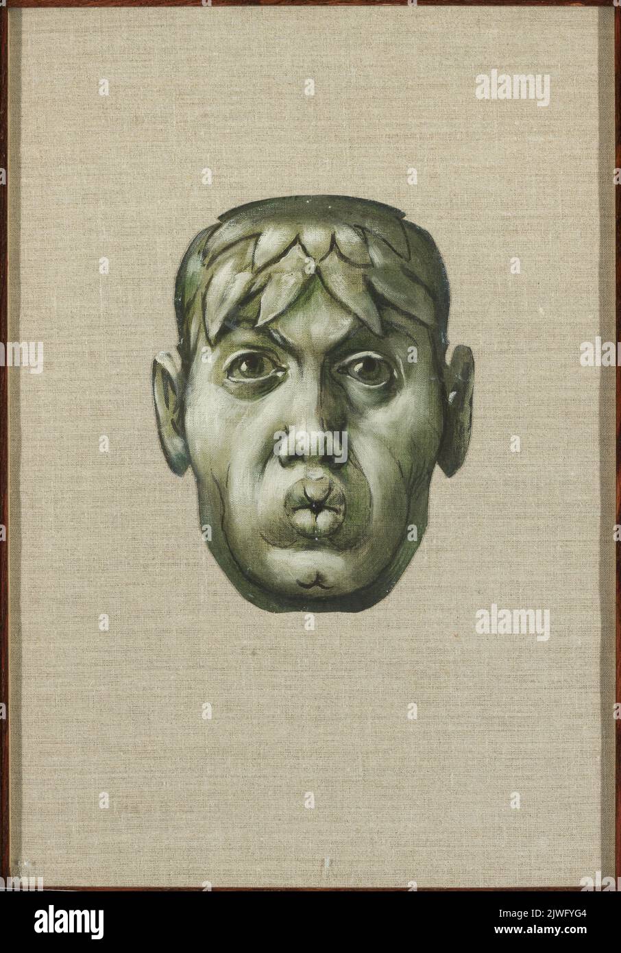 Blowing mask. Thoma, Hans (1839-1924), painter Stock Photo - Alamy