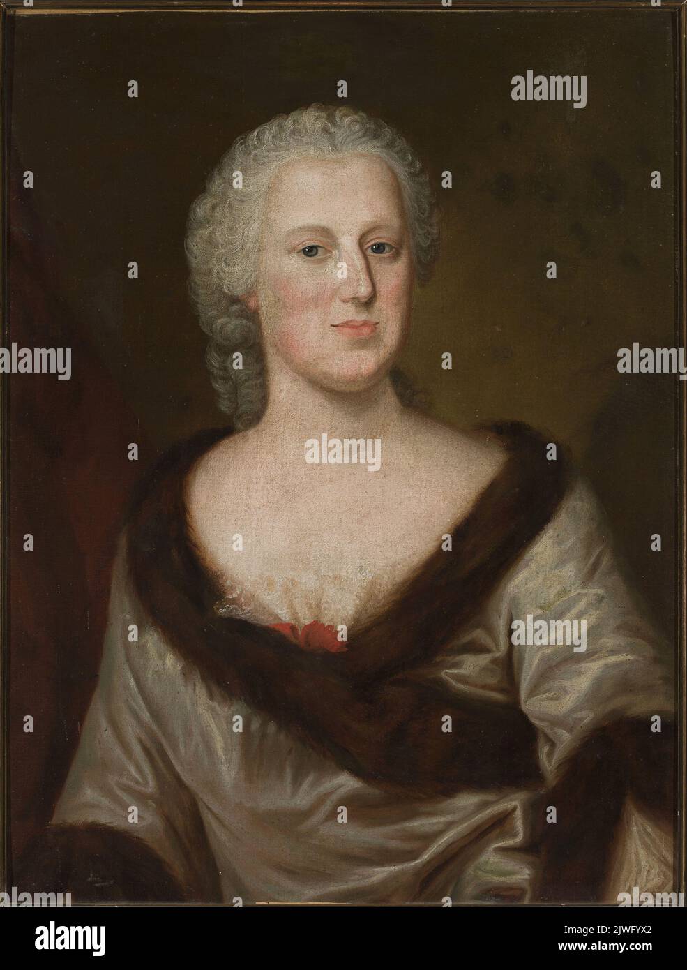 Portrait of Maria Anna Brühl née Kolowrath (1717–1762). Silvestre ...