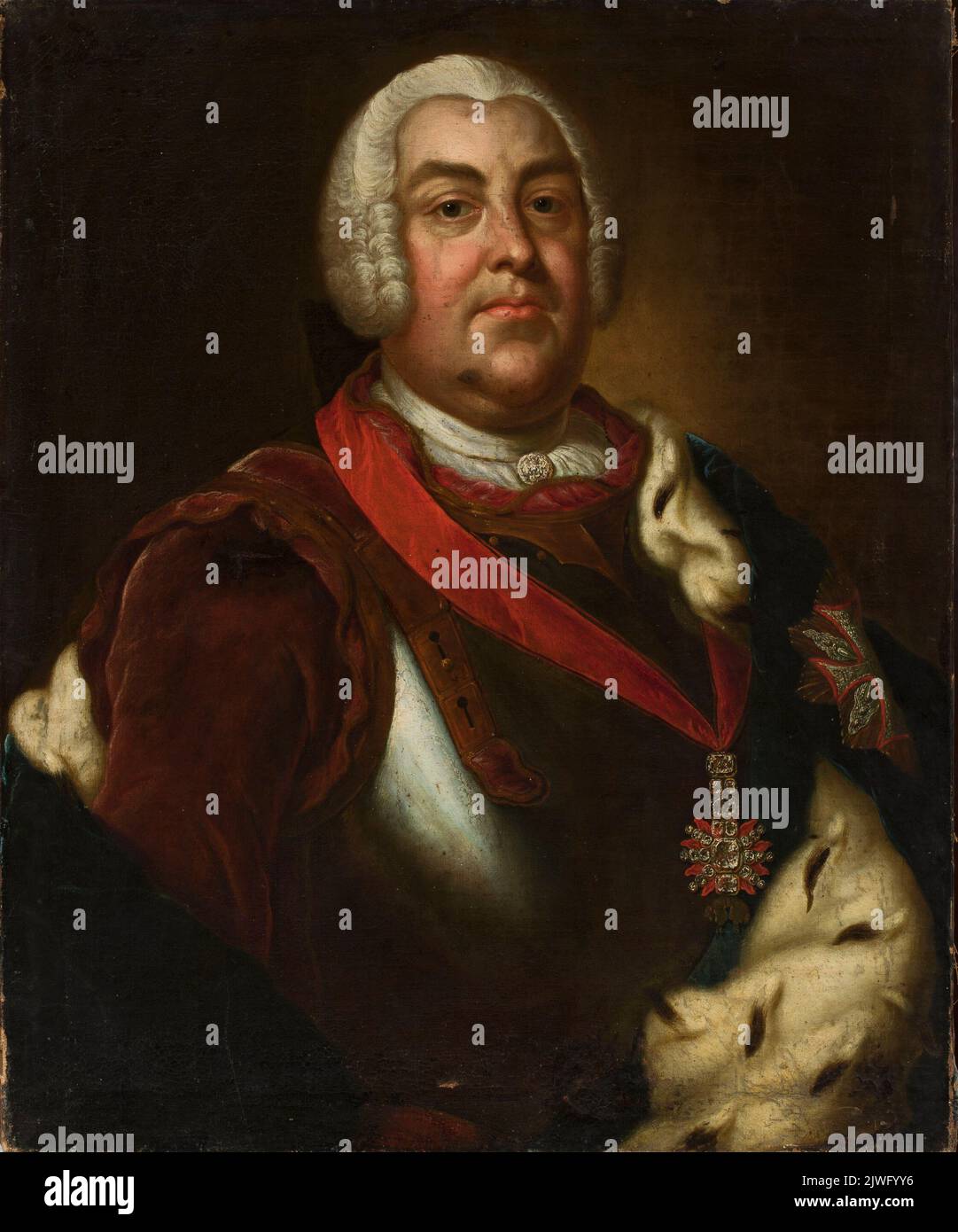 Portrait of Augustus III the Saxon, King of Poland. Müller, C.B. (fl ...