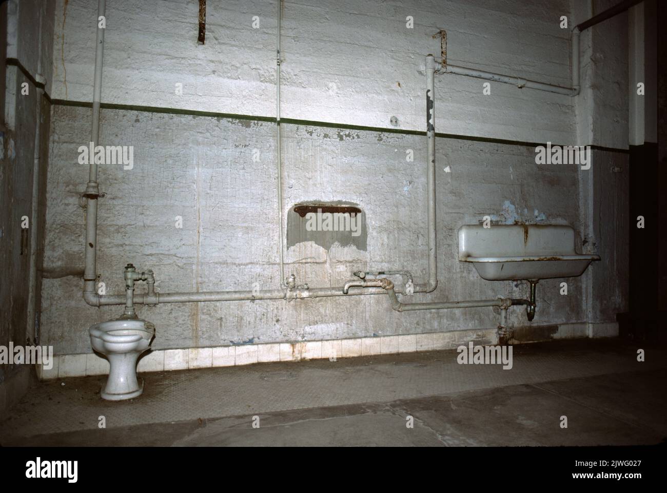 Alcatraz National Park, USA 6/1985. Alcatraz Island: a small island in ...