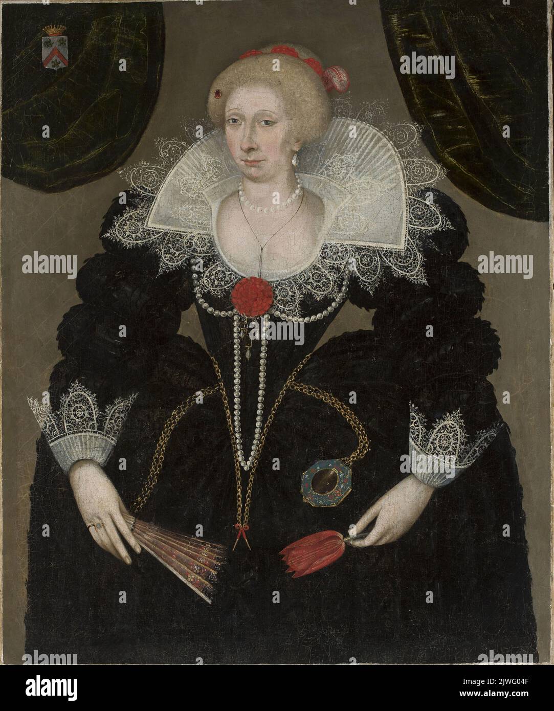 Portrait of Susanne le Royer de Brisolliéres. Malarz francuski XVII ...