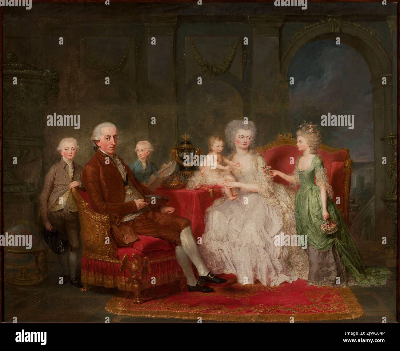 Family portrait. Therbusch-Lisiewska, Anna Dorothea (1721/1722-1782 ...