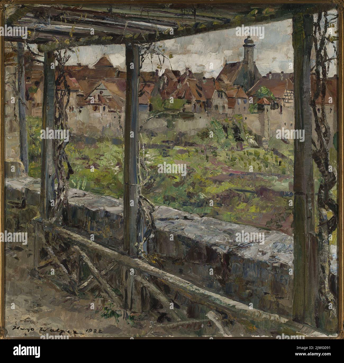 Urban landscape. Walzer, Hugo (1884-1923 aut 1924 aut 1927), painter ...