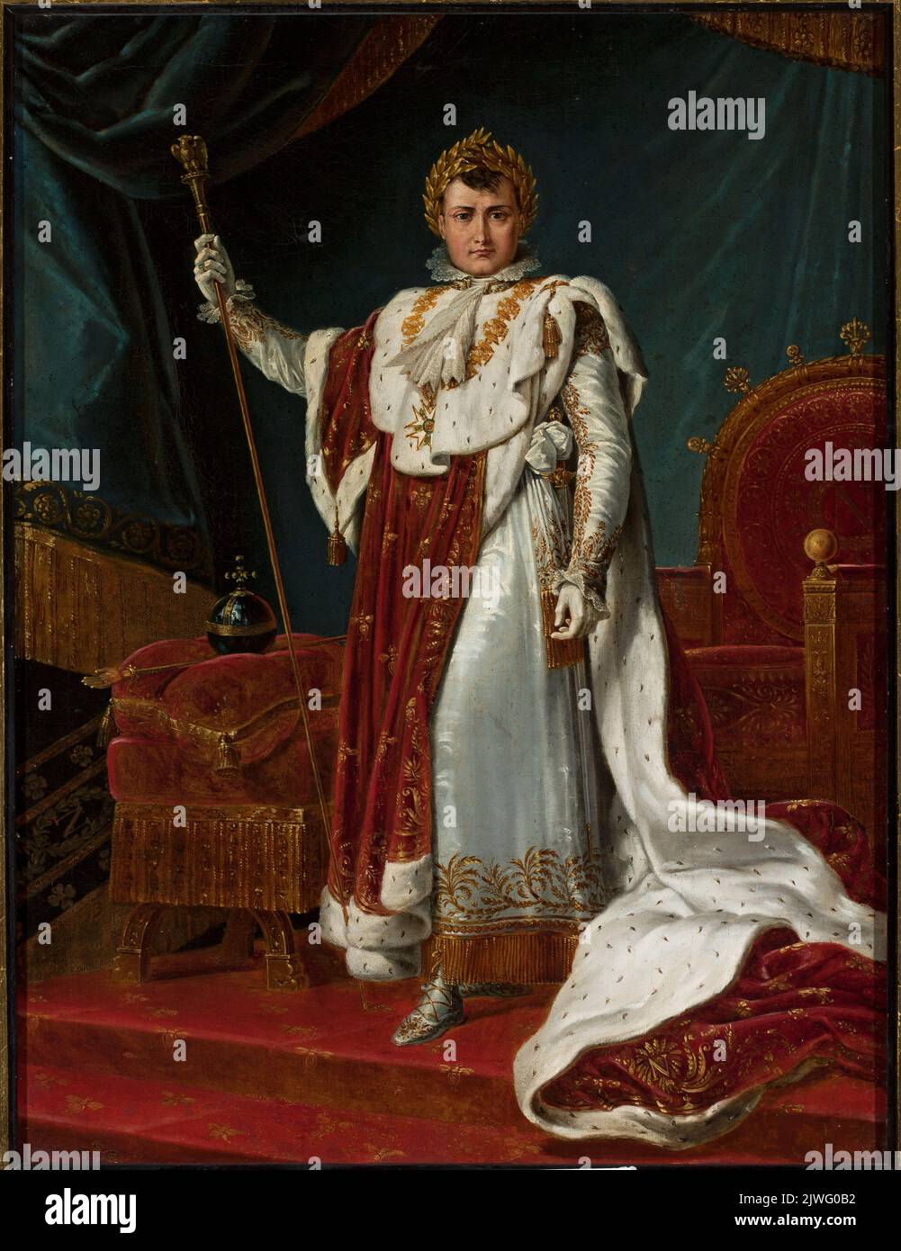 Portrait of Napoleon in the coronation costume. Gérard, François (1770 ...