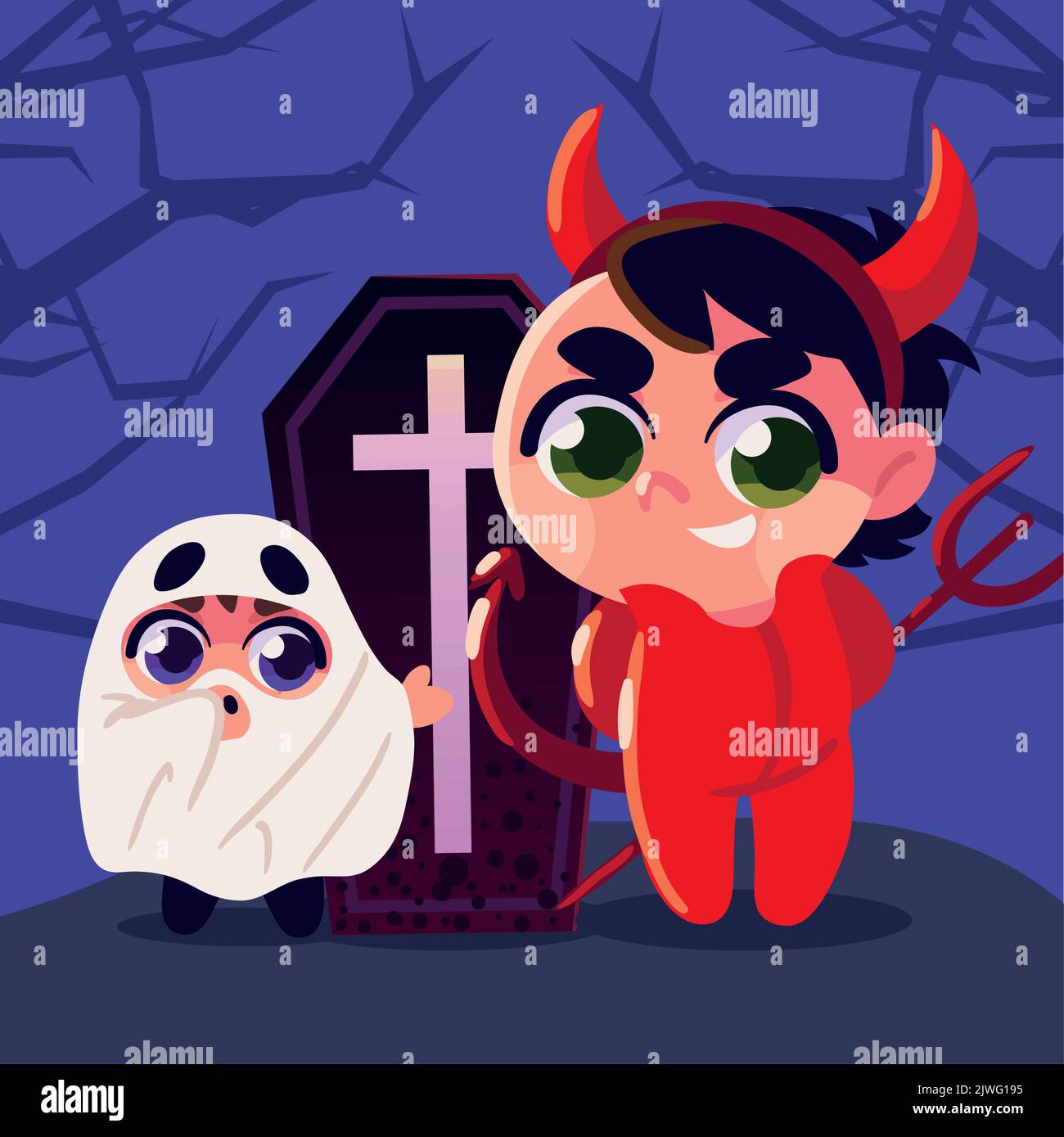 Night scene on cross Stock Vector Images - Alamy