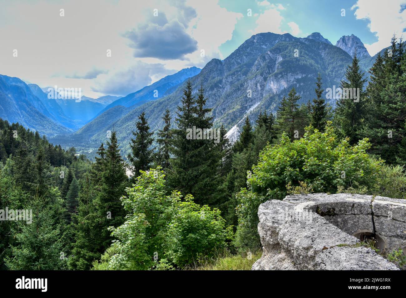 Batterie, Predil, Predilsattel, Fort, Werk, Festung, Weltkrieg ...