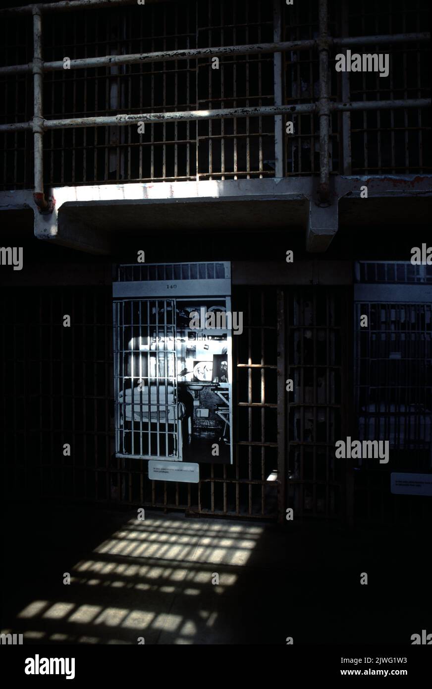 Alcatraz National Park, USA 6/1985. Alcatraz Island: a small island in ...