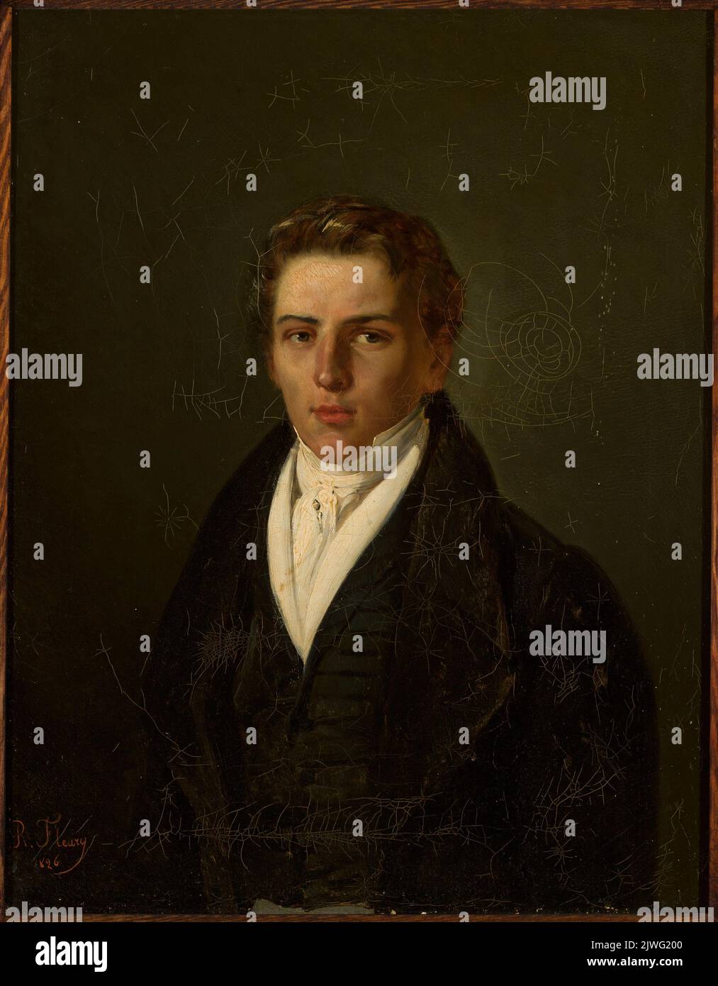 Portrait of a young man. Robert-Fleury, Joseph Nicolas (1797-1890 ...