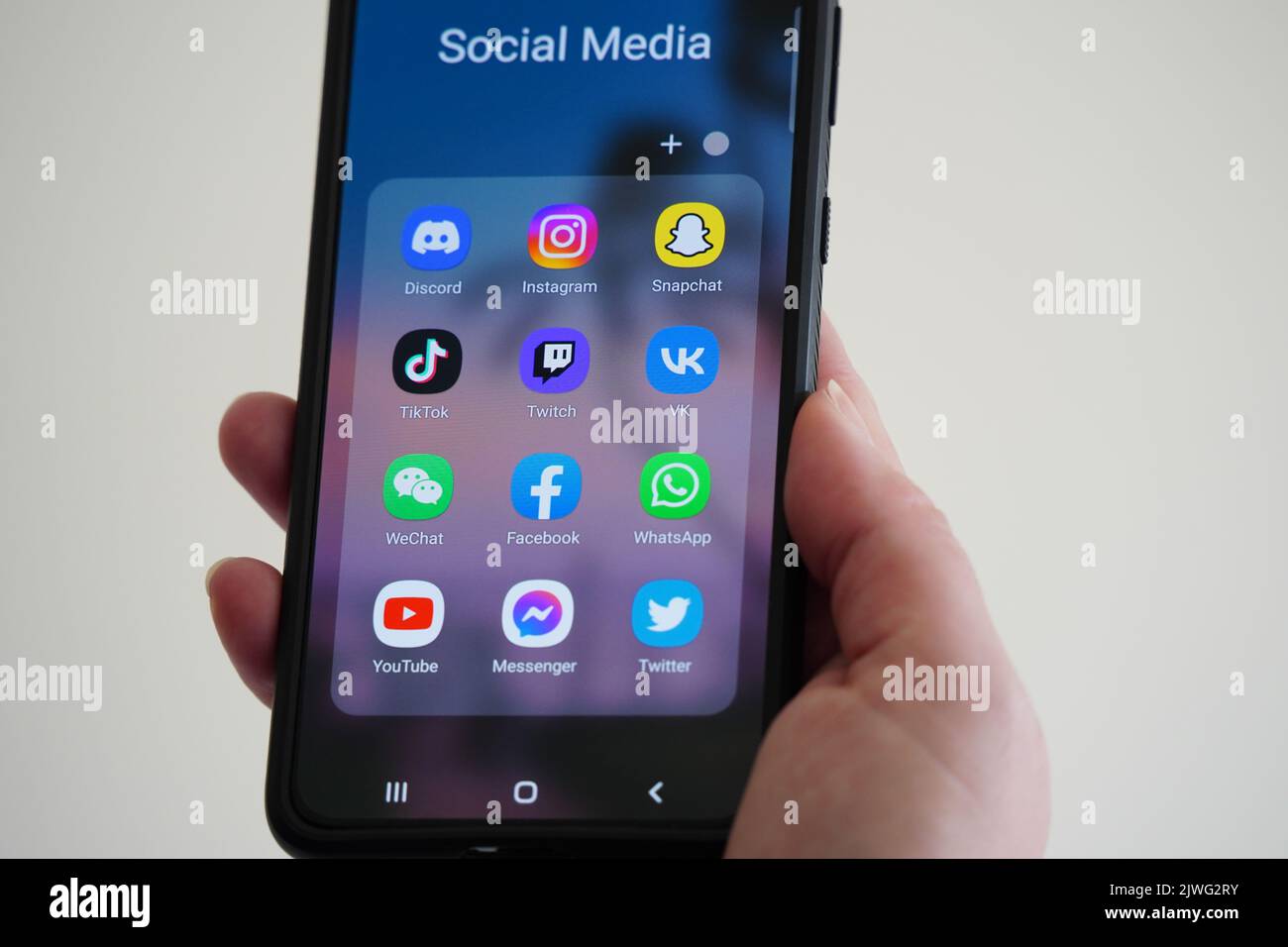 Exeter, UK - September 2022: Social media apps displayed on a ...