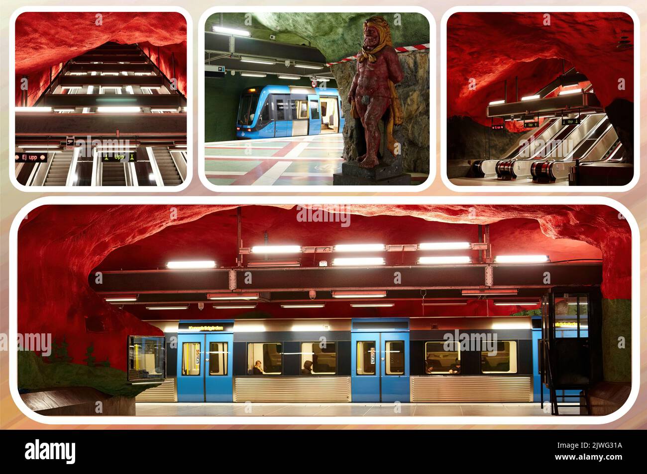 Stockholm Metro Art-The beautiful subway of the Swedish capital of ...