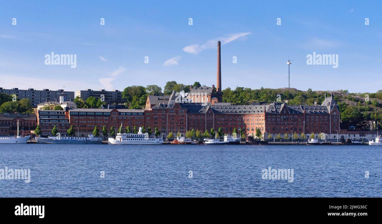 The beautiful waterfront of stockholm (capital of Sweden) with its ...