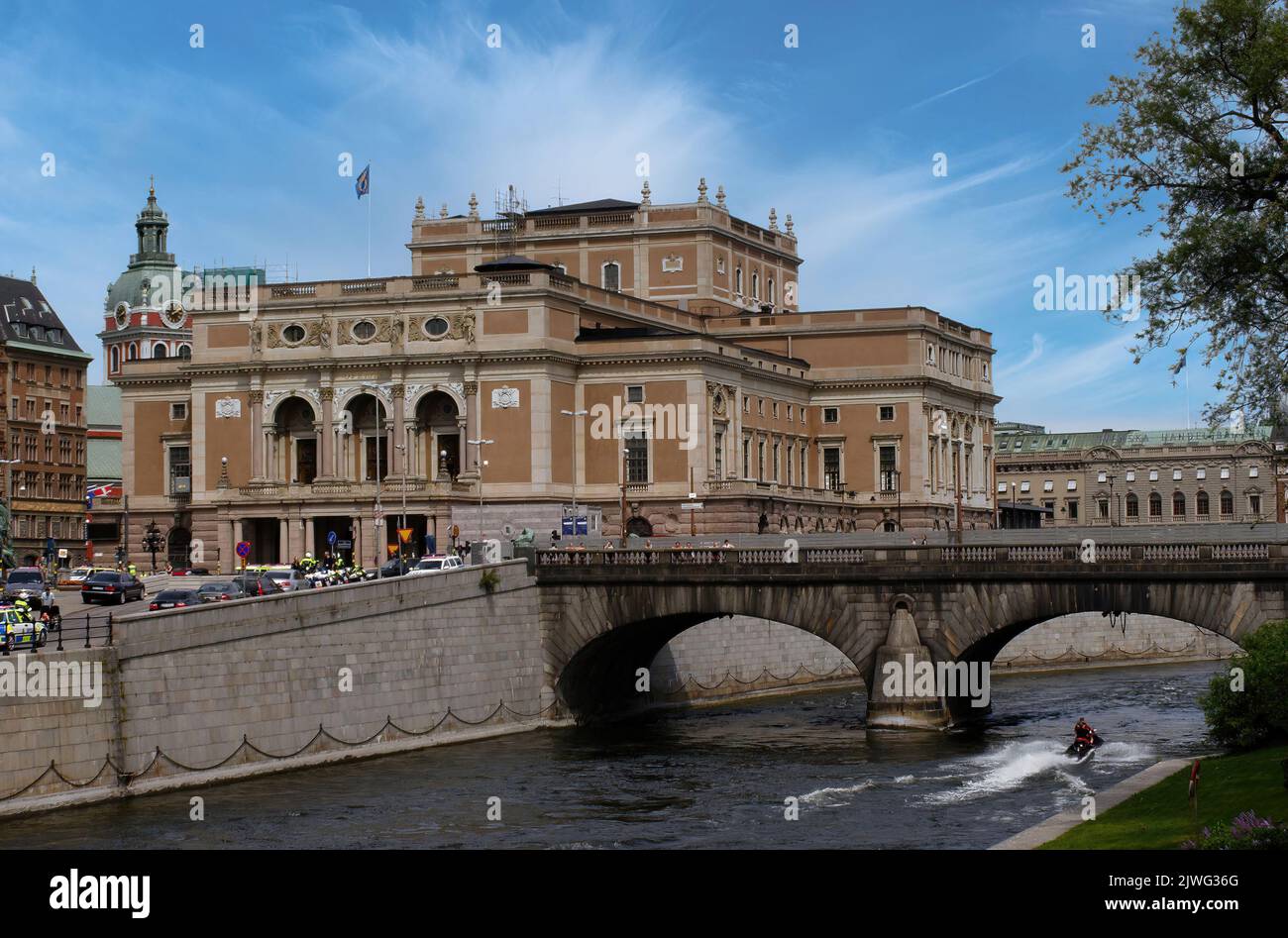 The beautiful waterfront of stockholm (capital of Sweden) with its ...