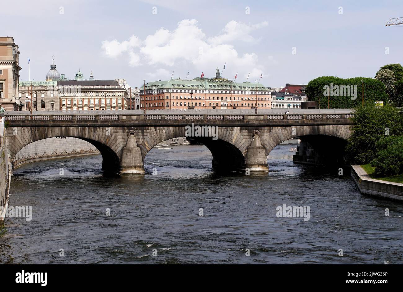 The beautiful waterfront of stockholm (capital of Sweden) with its ...