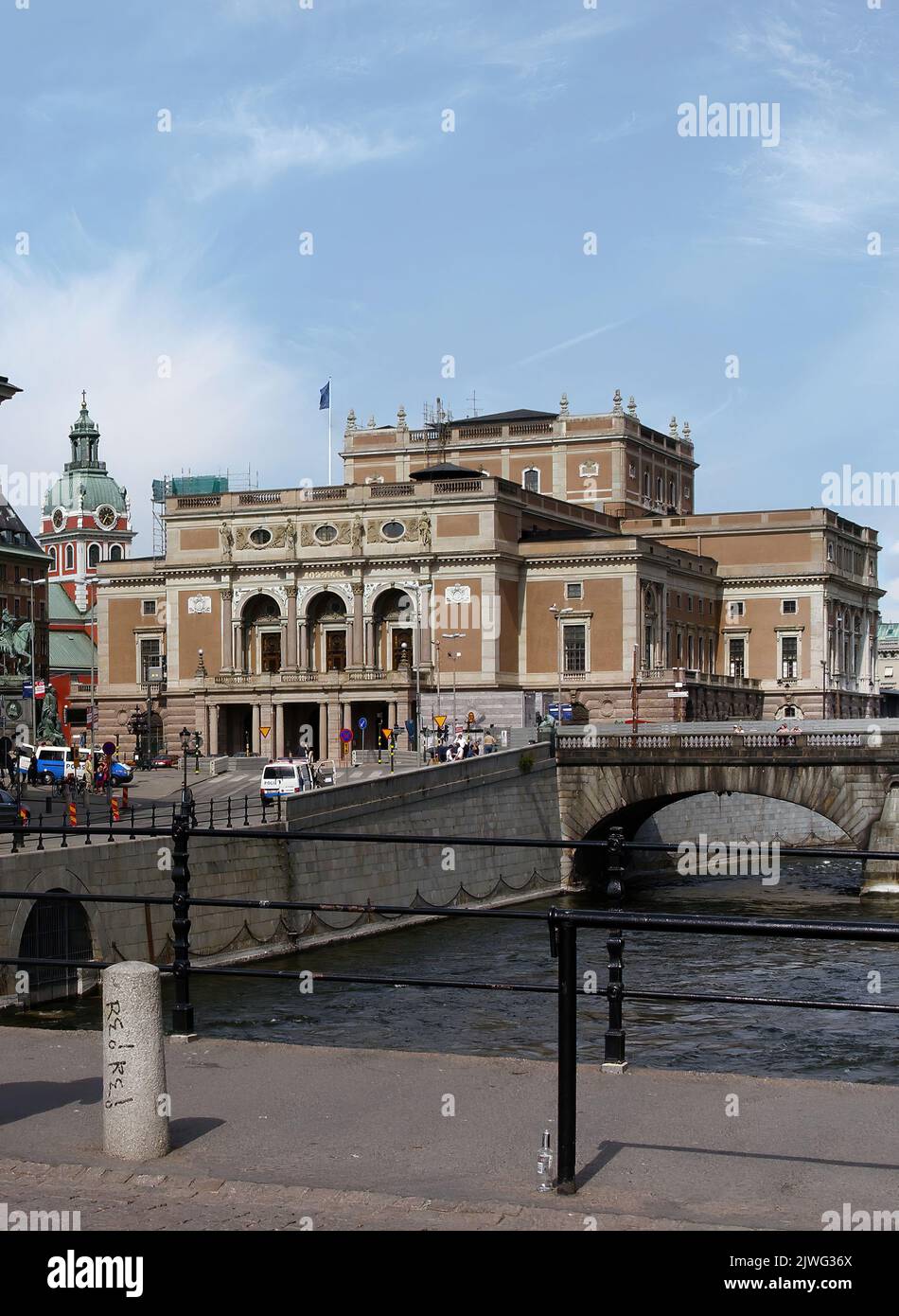 The beautiful waterfront of stockholm (capital of Sweden) with its ...