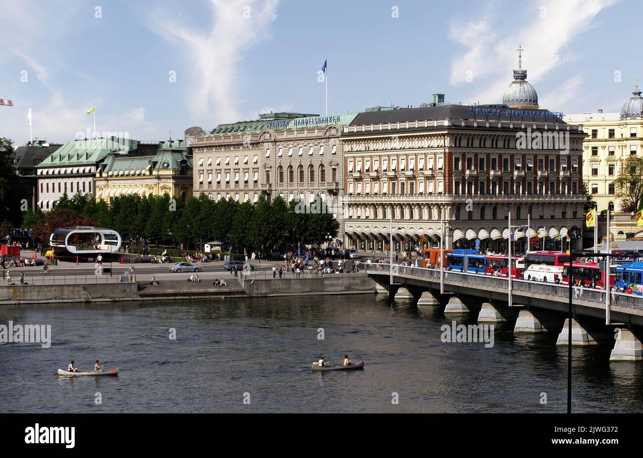 The beautiful waterfront of stockholm (capital of Sweden) with its ...