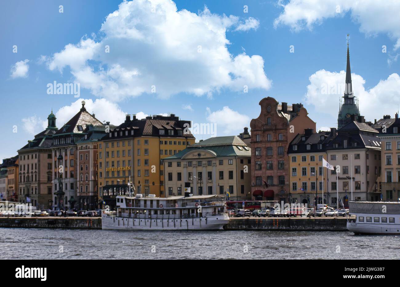 The beautiful waterfront of stockholm (capital of Sweden) with its ...