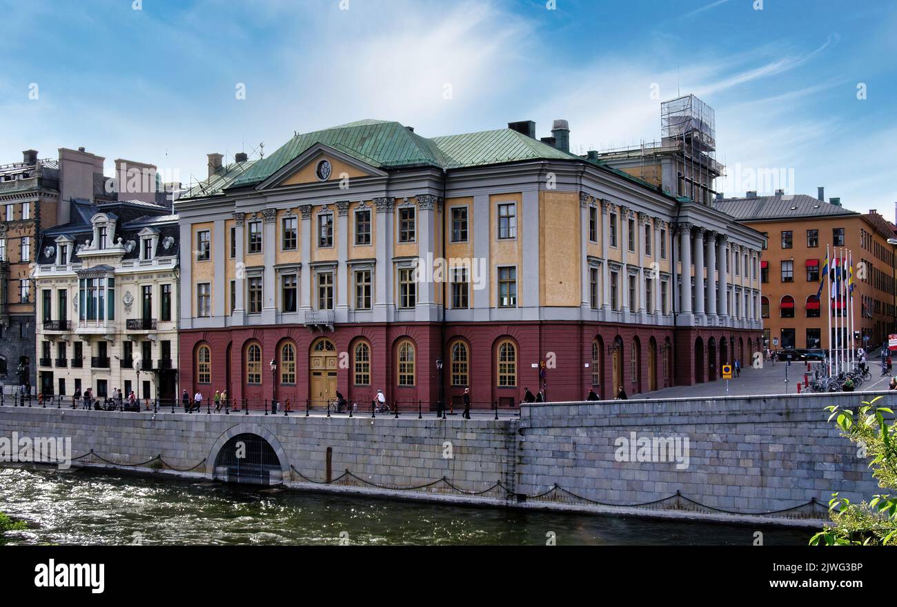 The beautiful waterfront of stockholm (capital of Sweden) with its ...