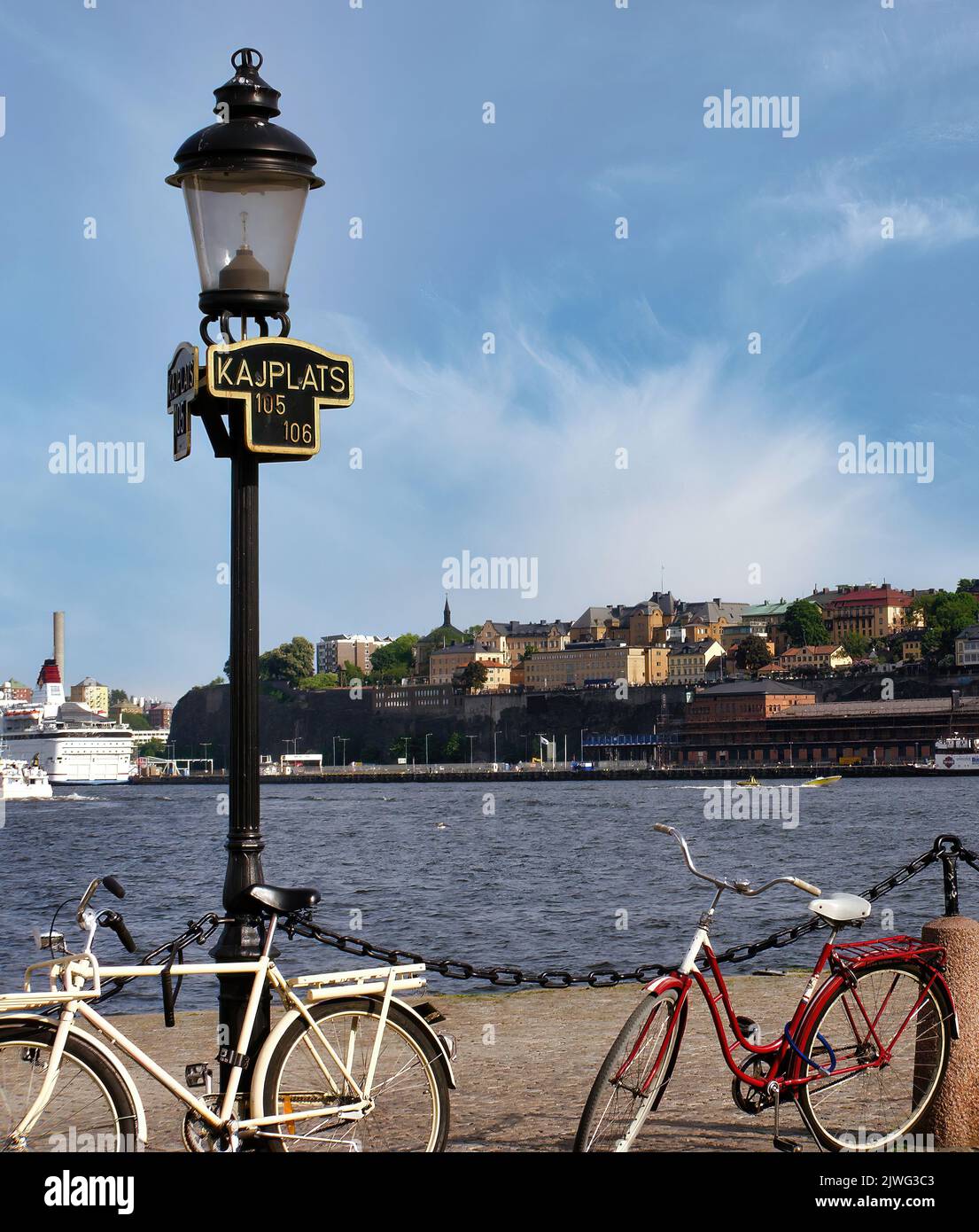 The beautiful waterfront of stockholm (capital of Sweden) with its ...