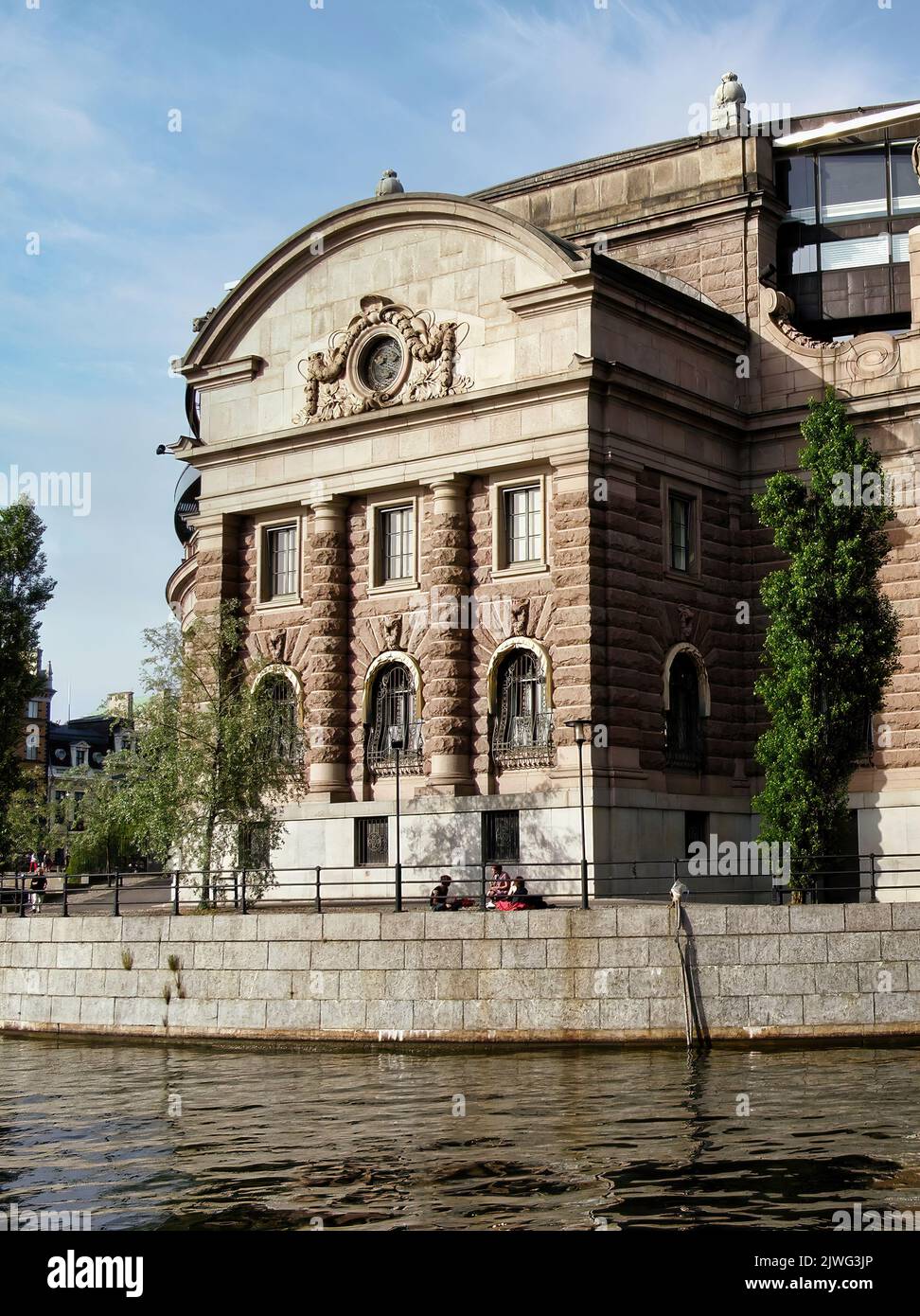 The beautiful waterfront of stockholm (capital of Sweden) with its ...