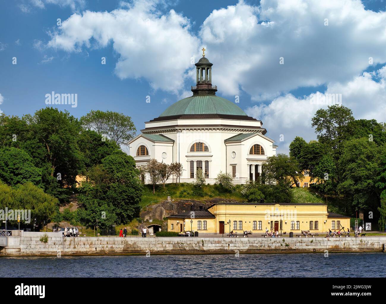 The beautiful waterfront of stockholm (capital of Sweden) with its ...