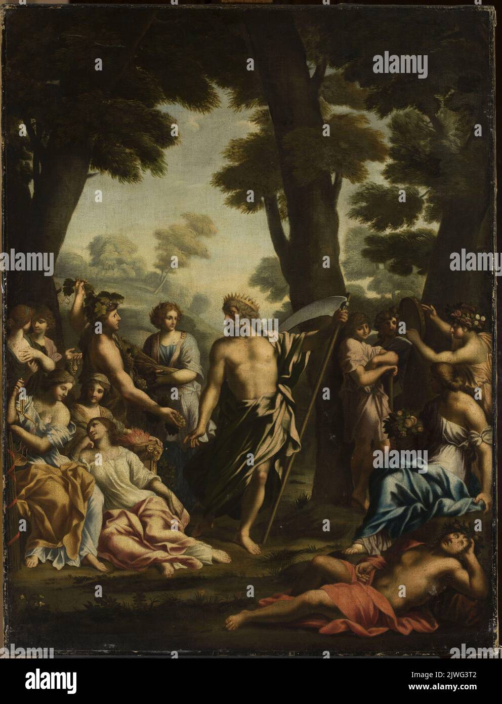 Saturn and muses. Romanelli, Giovanni Francesco (1610-1662), painter ...
