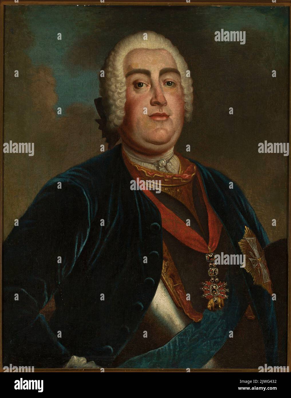 Portrait of Augustus III. Silvestre, Louis de (1675-1760 ; mł ...