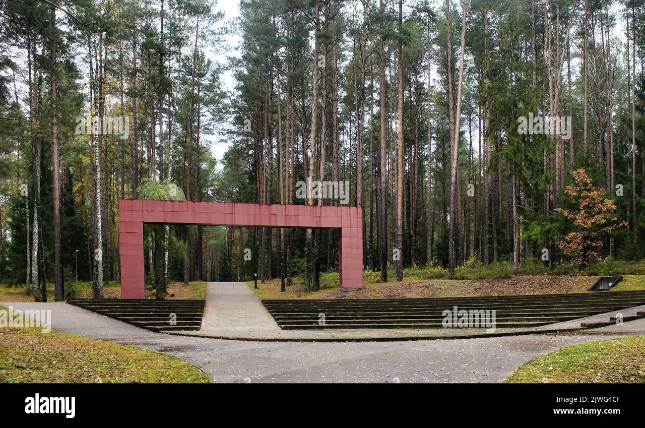 The Polish Katyn Cemetery in Smolensk, Russia, where about 22,000 ...
