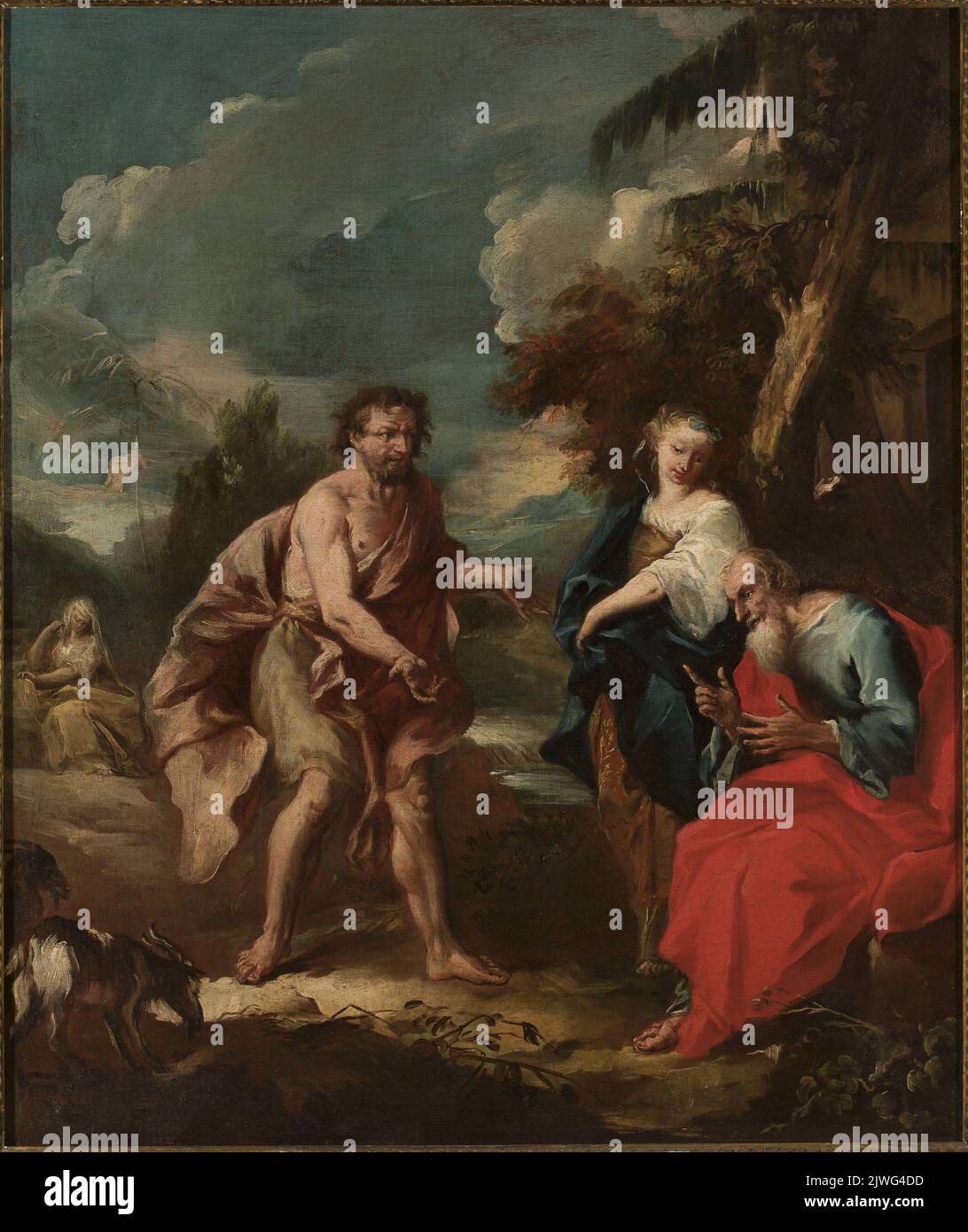 Jacob and Rachel. Coypel, Antoine (1661-1722), painter Stock Photo - Alamy