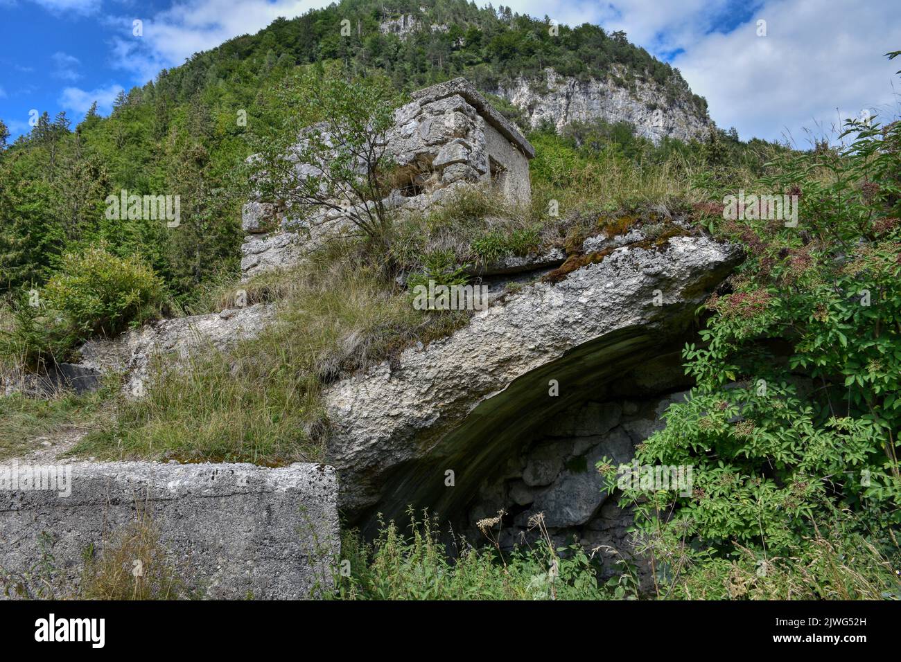 Batterie, Predil, Predilsattel, Fort, Werk, Festung, Weltkrieg ...