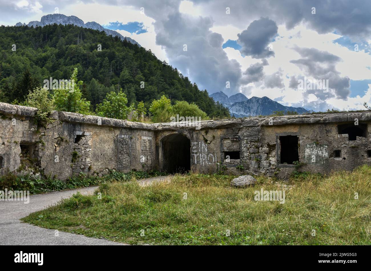 Batterie, Predil, Predilsattel, Fort, Werk, Festung, Weltkrieg ...