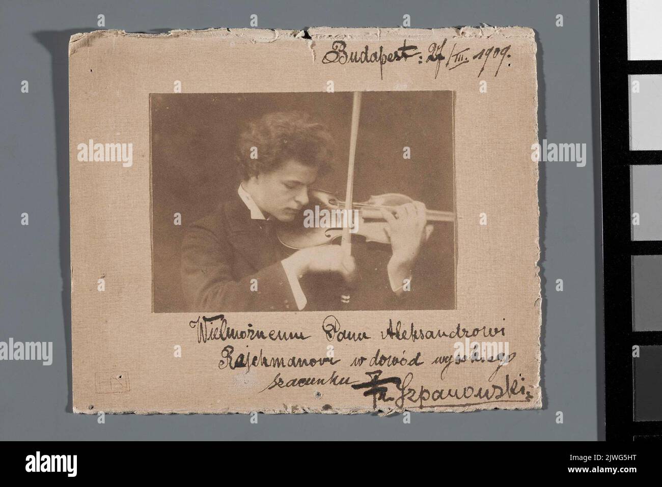 Portrait of Franciszek Szpanowski (1892-?), violinist (half figure with ...