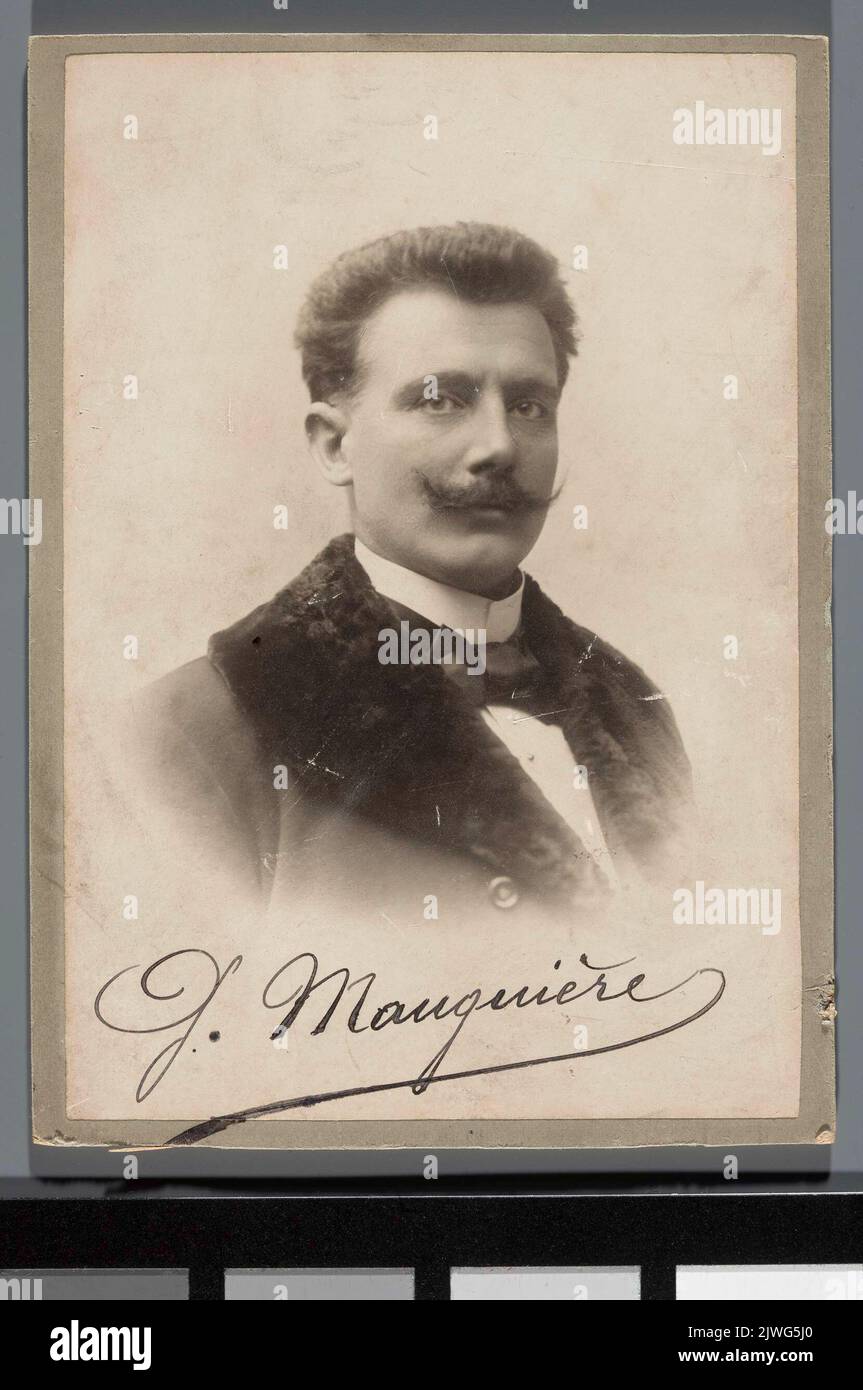 Portrait of Georges Mauguiere (1860-?), French singer (bust). unknown ...