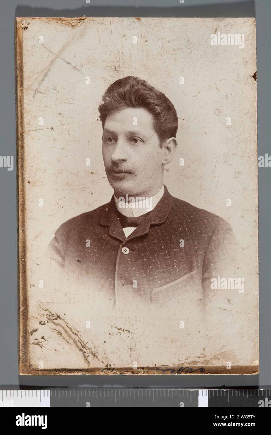 Portrait of Marceli Trapszo (1858-1921), actor, director, theatre ...