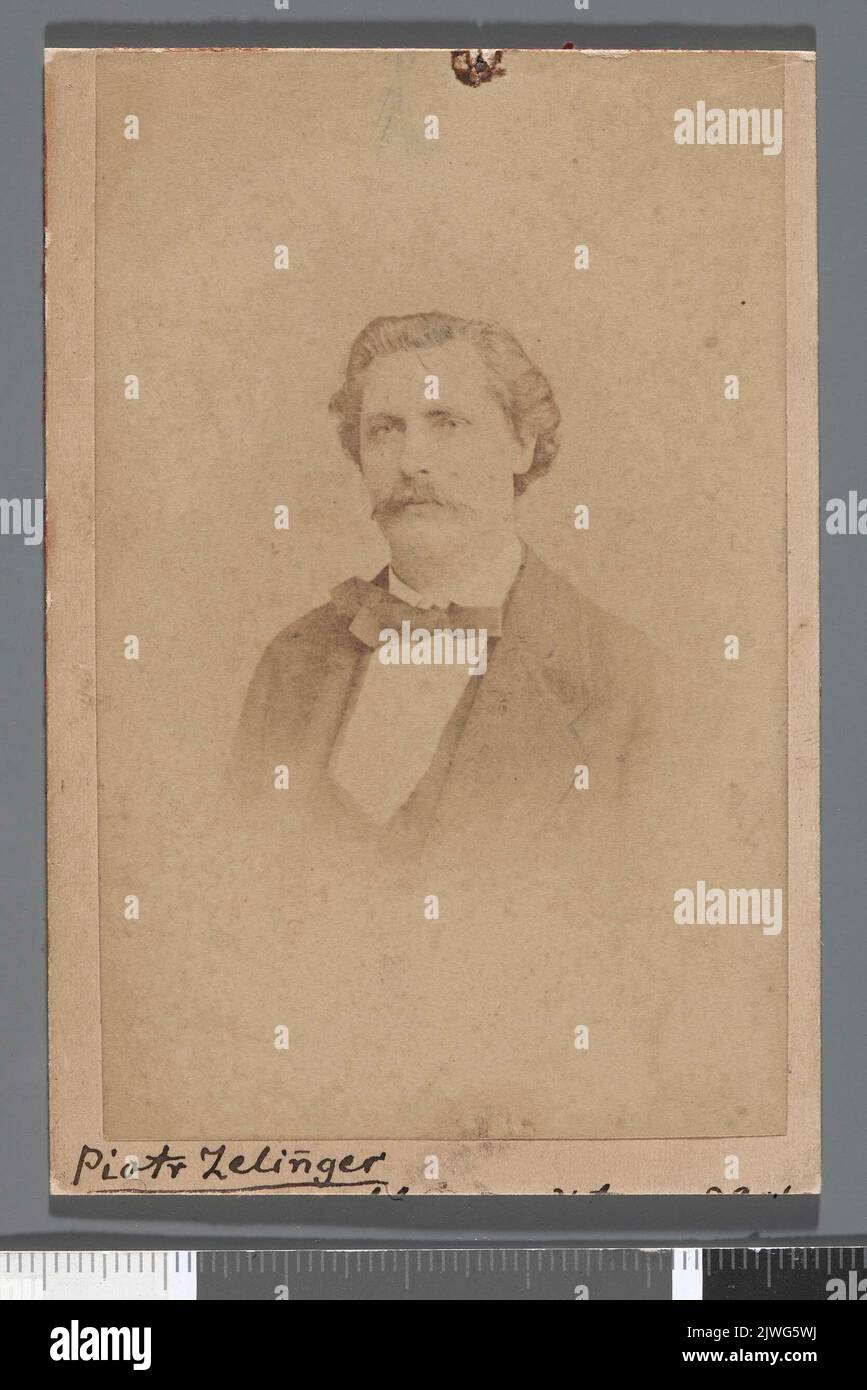 Portrait of Piotr Selinger (Zelinger) (1824-1905), singer, actor ...