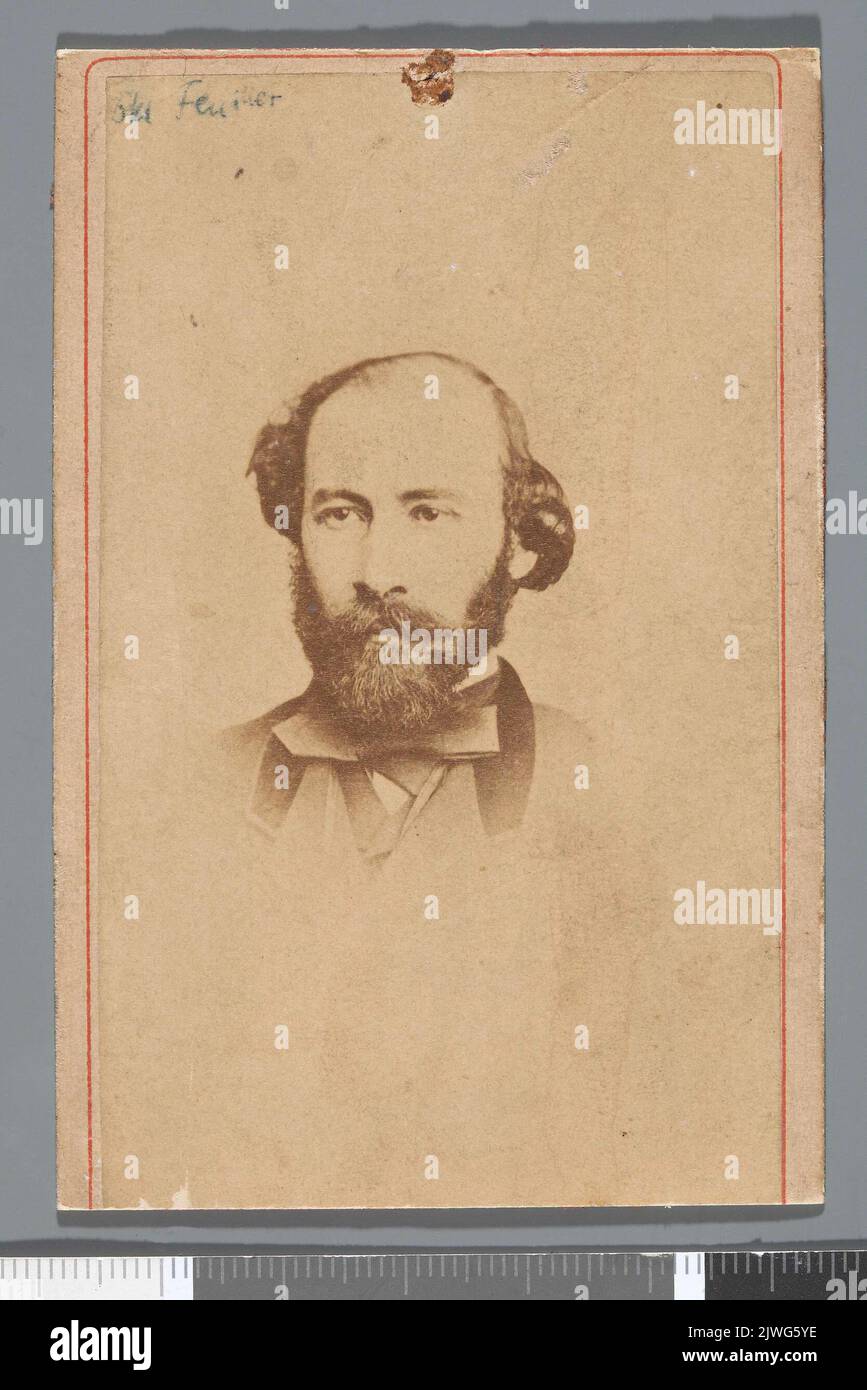 Portrait of Octave Feuillet (1821-1890), French writer, dramatist (bust ...