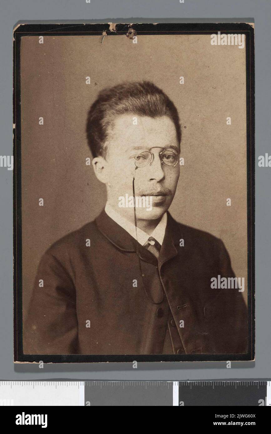 Portrait of a man in glasses (bust) - photograph with dedication to ...