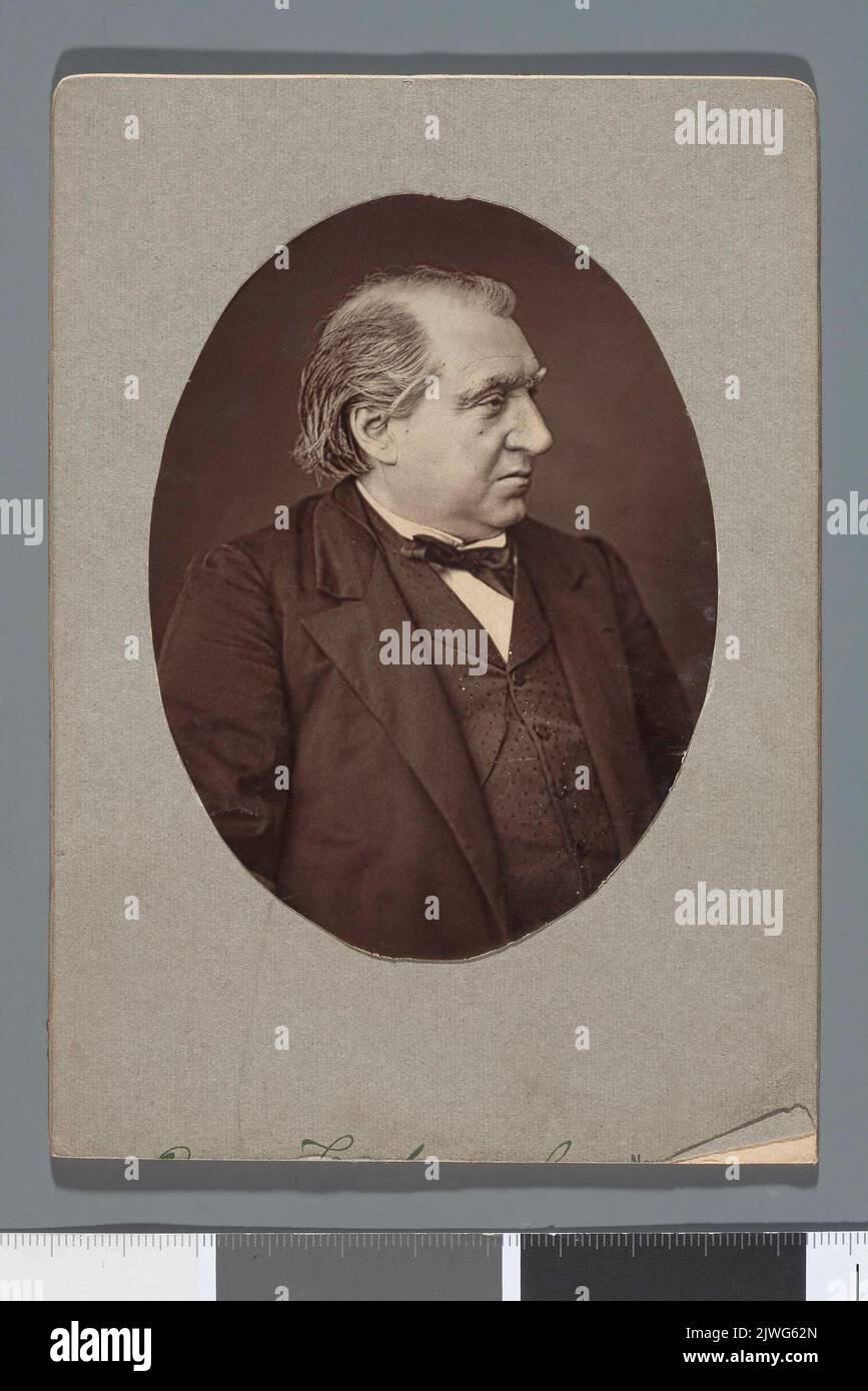 Portrait of Ernest Renan (1823-1892), French writer (bust, profile, in ...