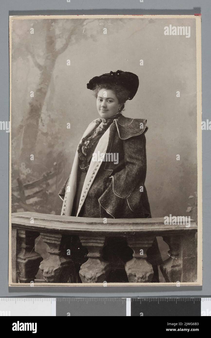 Portrait of a woman (entire figure). unknown, photographer Stock Photo ...