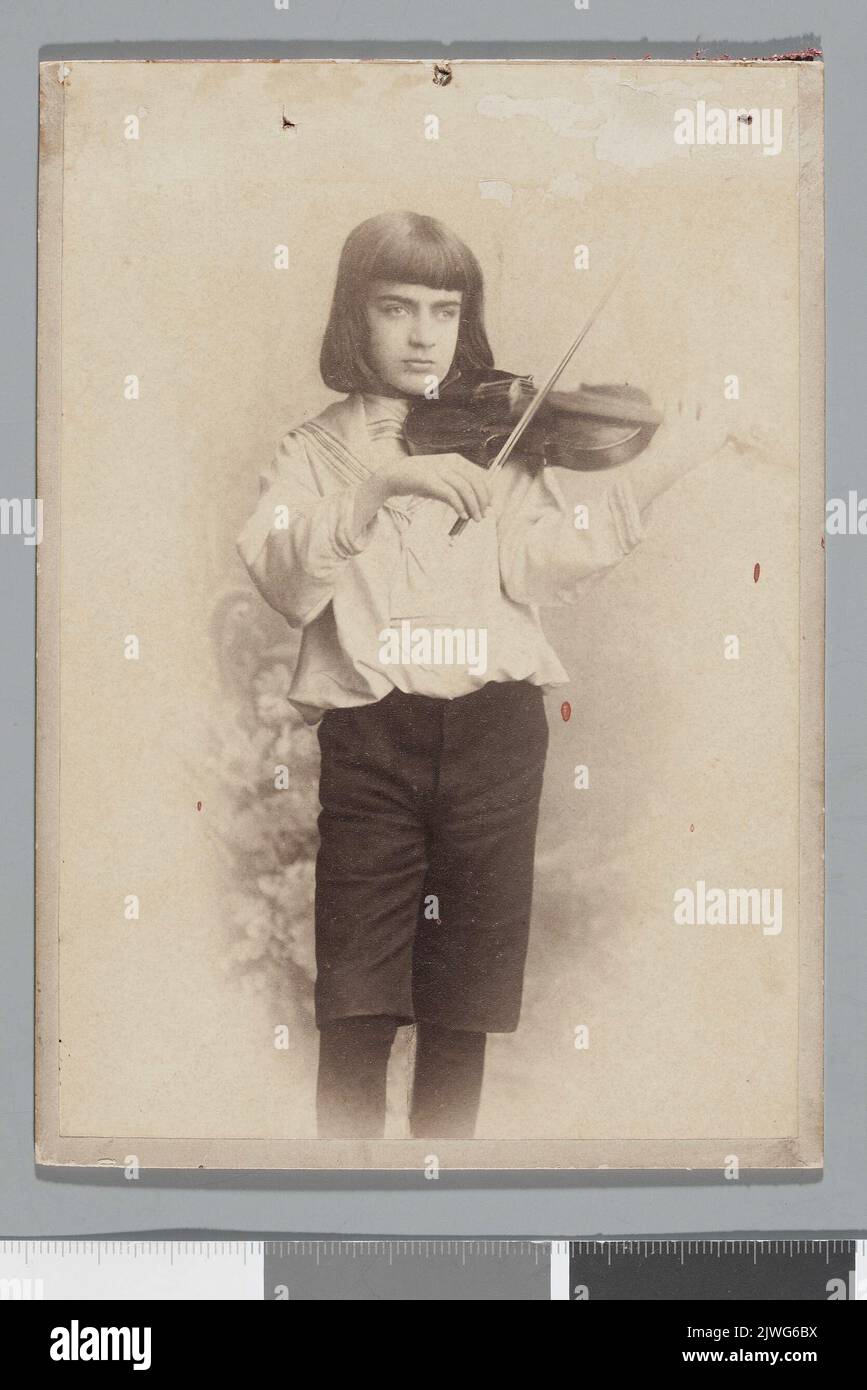 Portrait of Bronisław Huberman (1882-1947), violinist, at a young age ...